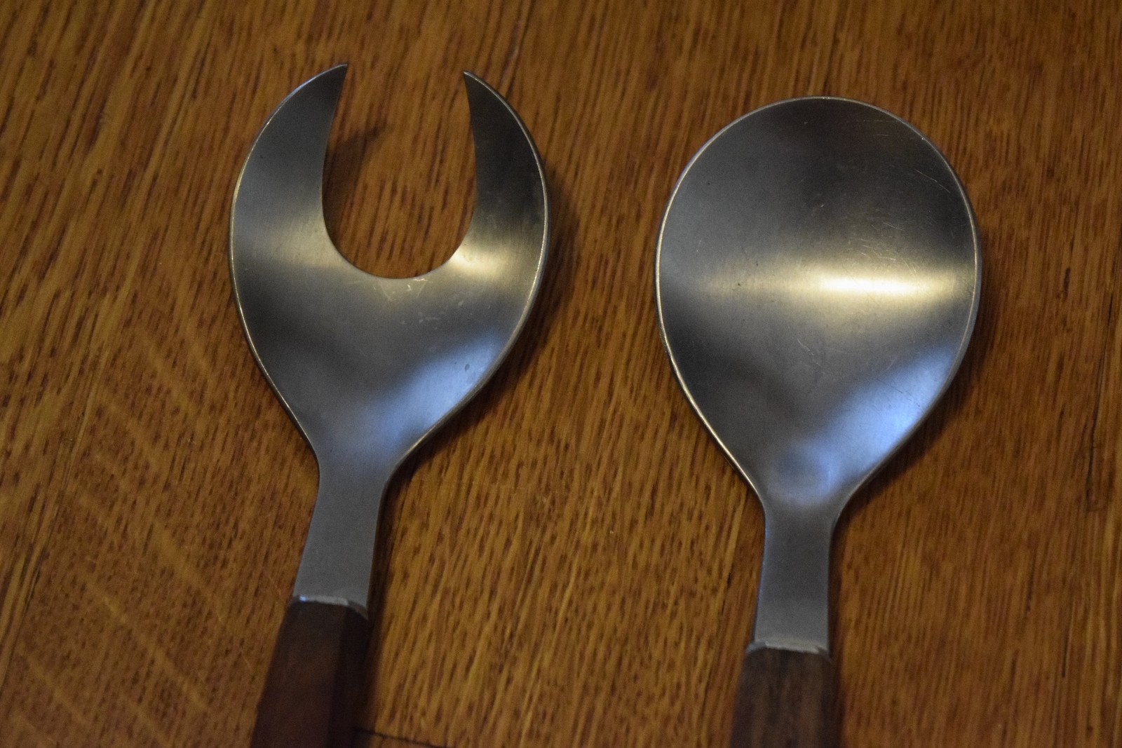 Vintage Canoe Muffin Oneida Northland Stainless Steel Salad Serving Set ...