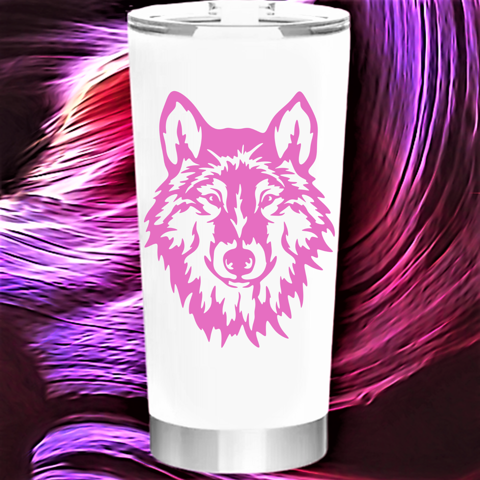 Wolf Head Decal Stickers Wolves Tumbler Car Laptop Window Wall JDM 22 ...