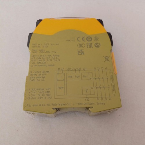 New 751104 Safety Relay For Pilz PNOZ s4 C 24VDC 3n/o 1n/c | eBay