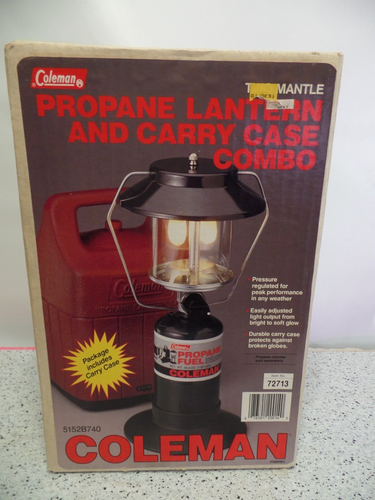 NEW Vintage COLEMAN Propane Lantern & Carry Case w open Box 5152B740 76501200140| eBay