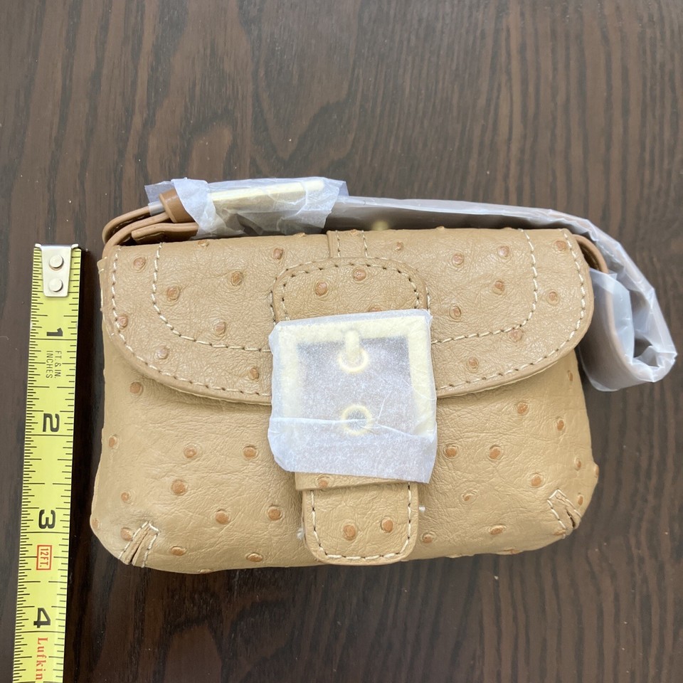 NEW! For Your Ease Only, Inc Faux Ostrich Micro Mini Purse Adorable! | eBay