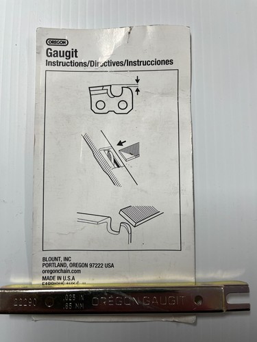 GENUINE OREGON CHAINSAW CHAIN DEPTH GAUGE .040"10PK OMK26799 | eBay ...
