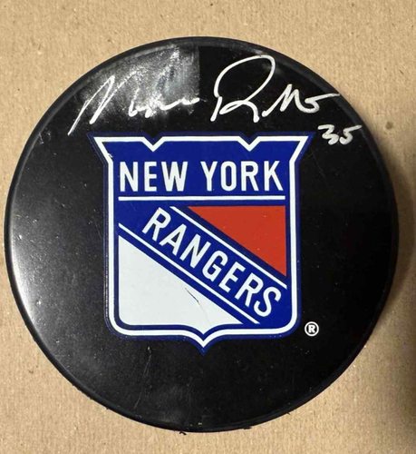 MIKE RICHTER AUTOGRAPHED SIGNED NEW YORK RANGERS PUCK - AJS COA | eBay