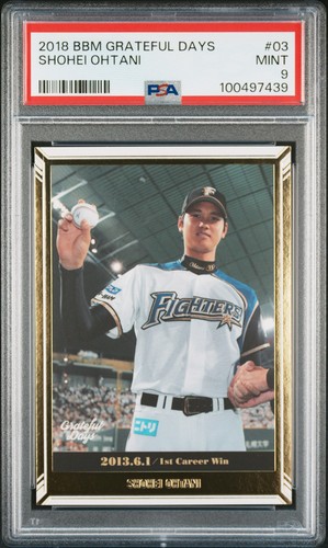 2018 BBM GRATEFUL DAYS #03 SHOHEI OHTANI ROOKIE RC PSA 9 | eBay