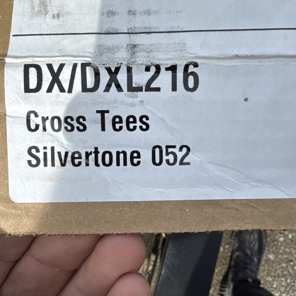 USG DONN BRAND SDX/SDXL216 DROP CEILING CROSS TEES 60-PCS SILVERTONE ...