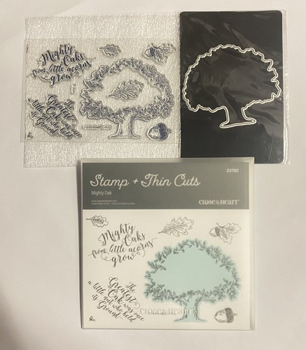 CTMH MIGHTY OAK Stamp & Thin Cuts Set #Z3702 New!! | eBay