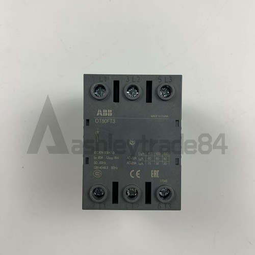 1PC OT80FT3 80A 1SCA105431R1001 Non-fusible Switch Diconnector #D6 | eBay