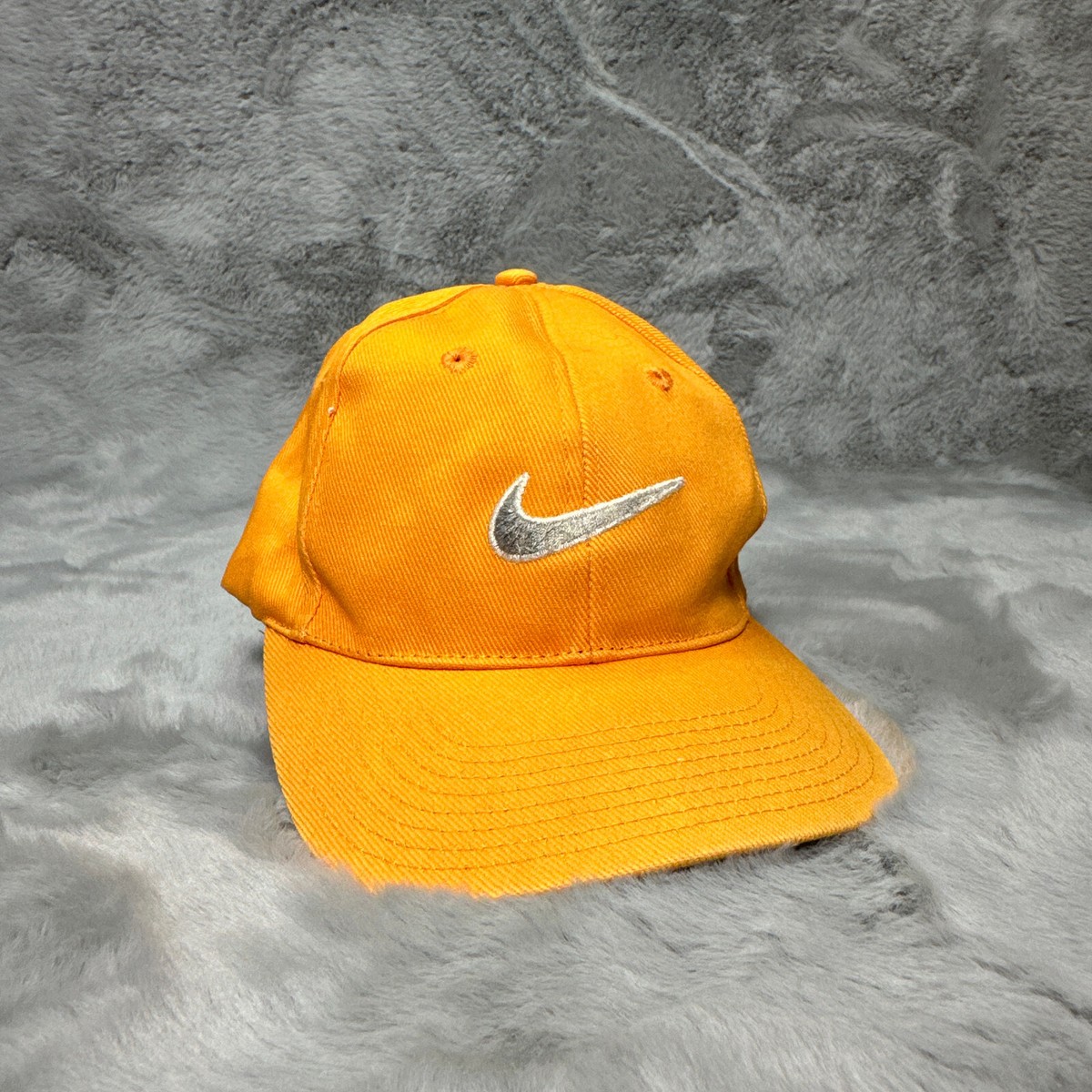 Vintage Nike Hat Cap Yellow Snap Back Center Swoosh 90's Vintage Nike Hat Cap Yellow Snap Back Center Swoosh 90's