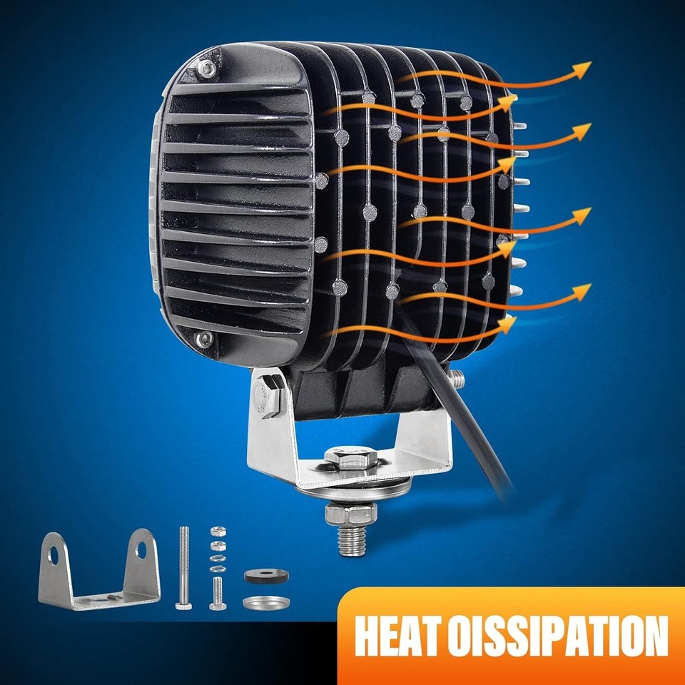 Willpower 2 Pieces 5 inch 40W LED Work Light Pods Flood Beam Driving ...