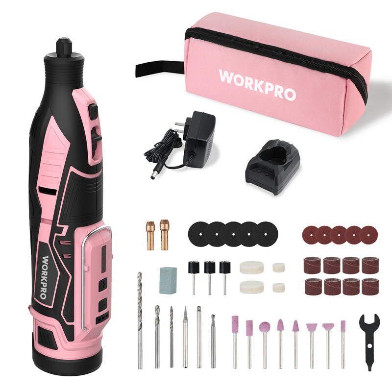 WORKPRO 12V Cordless Rotary Tool Kit 7500-32000 RPM 208PC/276PC/295PC ...