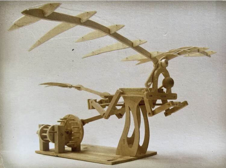 Pathfinders 25615 Leonardo da Vinci Ornithopter Working Wooden Model ...