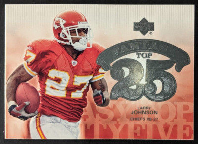 Larry Johnson 2006 Upper Deck Fantasy Top 25 F25-LJ Football NFL Card ...