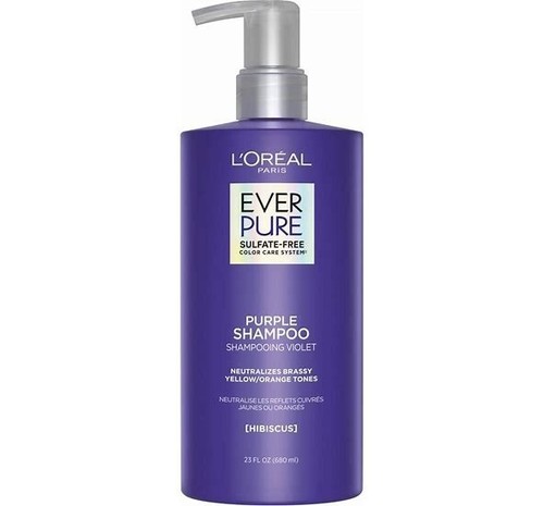 L'OREAL Ever Pure Purple Conditioner Hibiscus Neutralizes Brassy ...