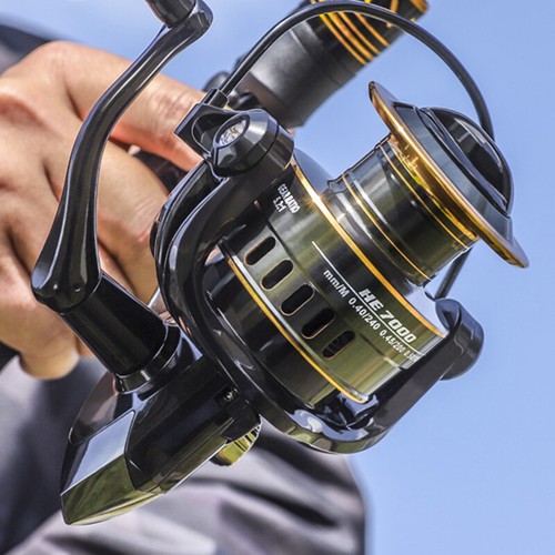 NEW Fishing Reel HE1000-7000 Max Drag 10kg High Speed Metal Spool ...