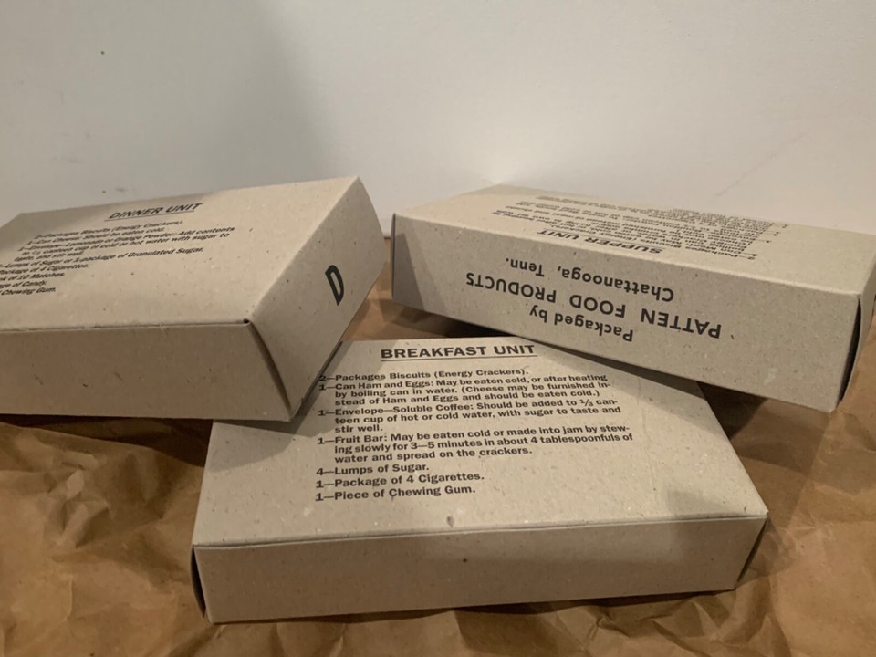 Mid War Fully Edible WWII Reproduction K Ration Breakfast Dinner Or ...