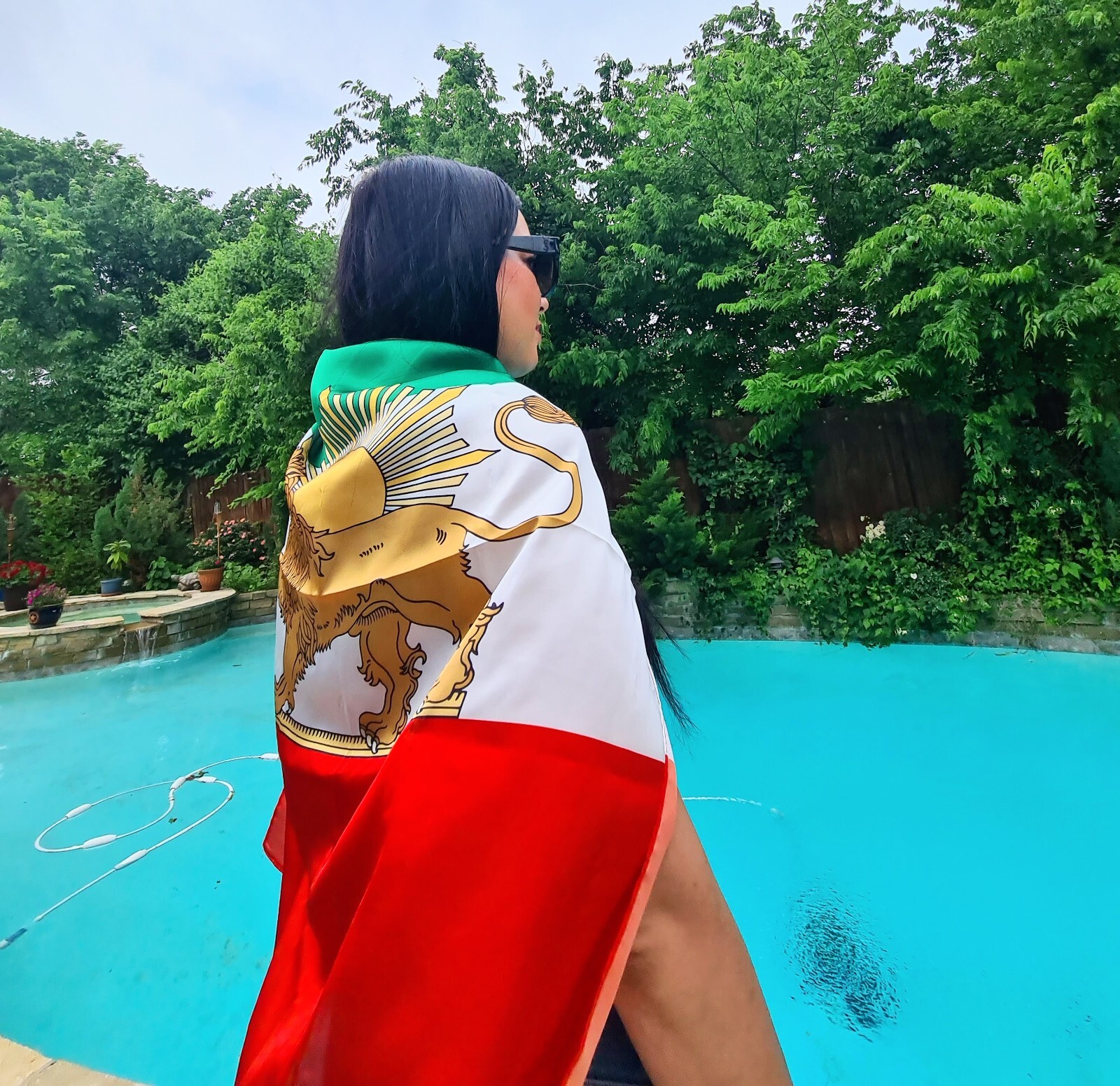 Silk feel Scarf Shiro Khorshid Flag IRAN 180x90 cm شیرو خورشید | eBay