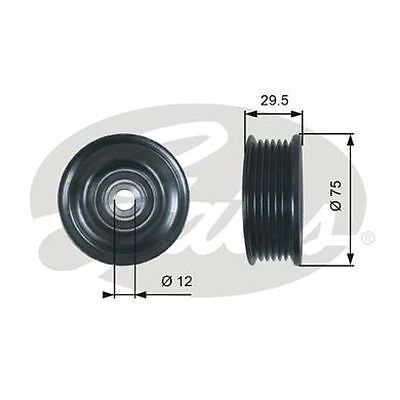 Gates Idler Pulley for Auxiliary Belt 36026 fits Nissan Elgrand E5, E52 ...