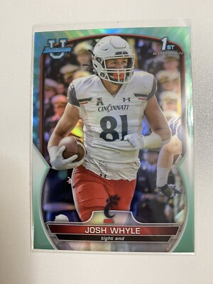 2022 Bowman University Chrome Josh Wyle /299 RC #89 Rookie Cincinnati ...