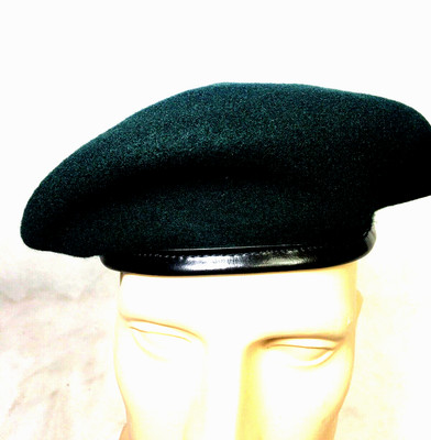 US Army Wool Military Beret large Black A6 | eBay
