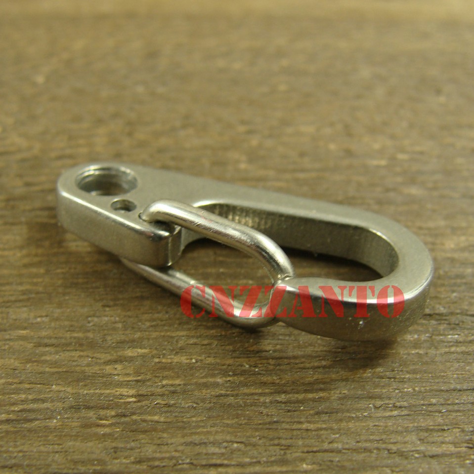 10pcs 1" (26mm)Stainless steel Carabiner Spring Snap Hook Clip ...