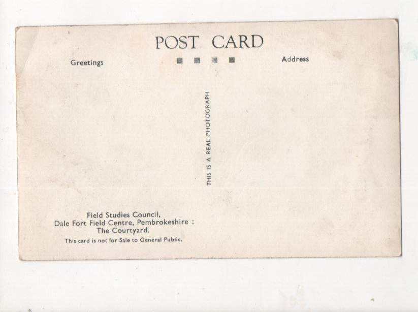 RPPC Vintage Postcard Dale Fort Field Studies Centre Pembrokeshire The ...