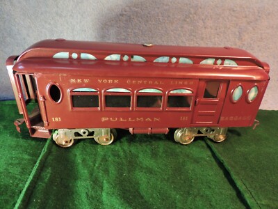 Early PreWar Lionel 181 Maroon Pullman New York Central Train Car ...