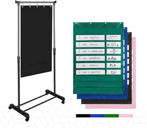 Anchor Chart Storage Rack with Casters Rolling Anchor Chart Holder for ...