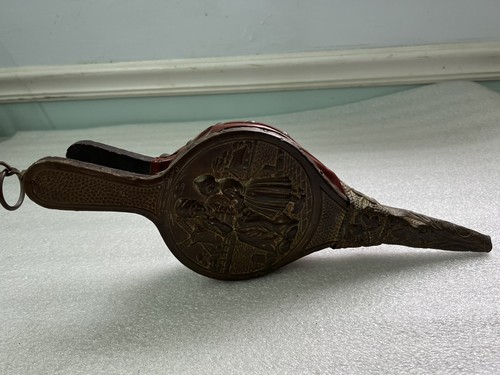 Antique Lombard Brassware England, Brass & Leather Bellows 14” Needs ...