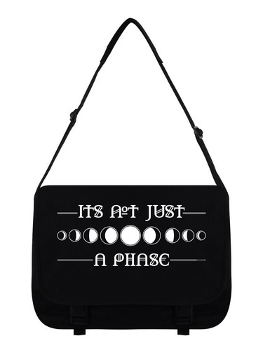 It's Not Just A Phase Black Messenger Bag | eBay
