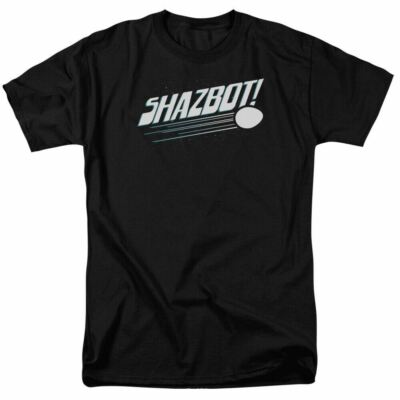 Mork and Mindy Shazbot Egg T Shirt Mens Licensed Classic TV Show Black ...