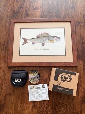 James Prosek "Montana Grayling" Abel Super 4N Fly Reel. W/ Box & Framed ...