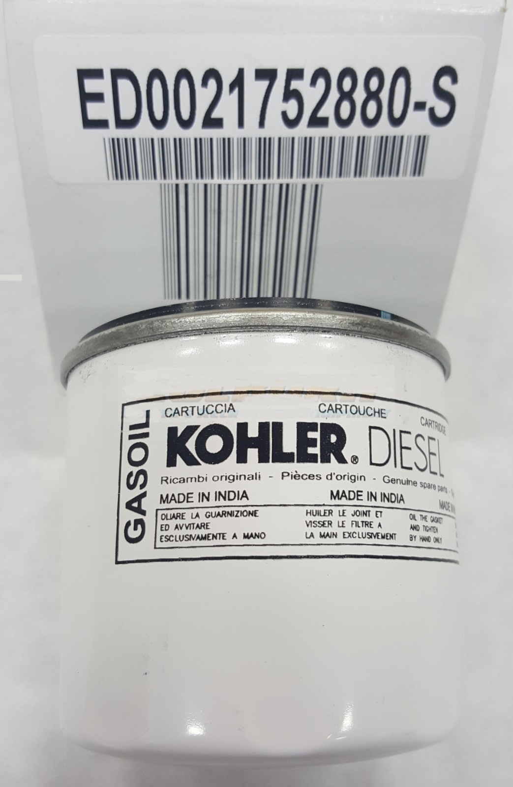 New Genuine OEM Kohler Diesel Lombardini ED0021752880-S Fuel Filter ...