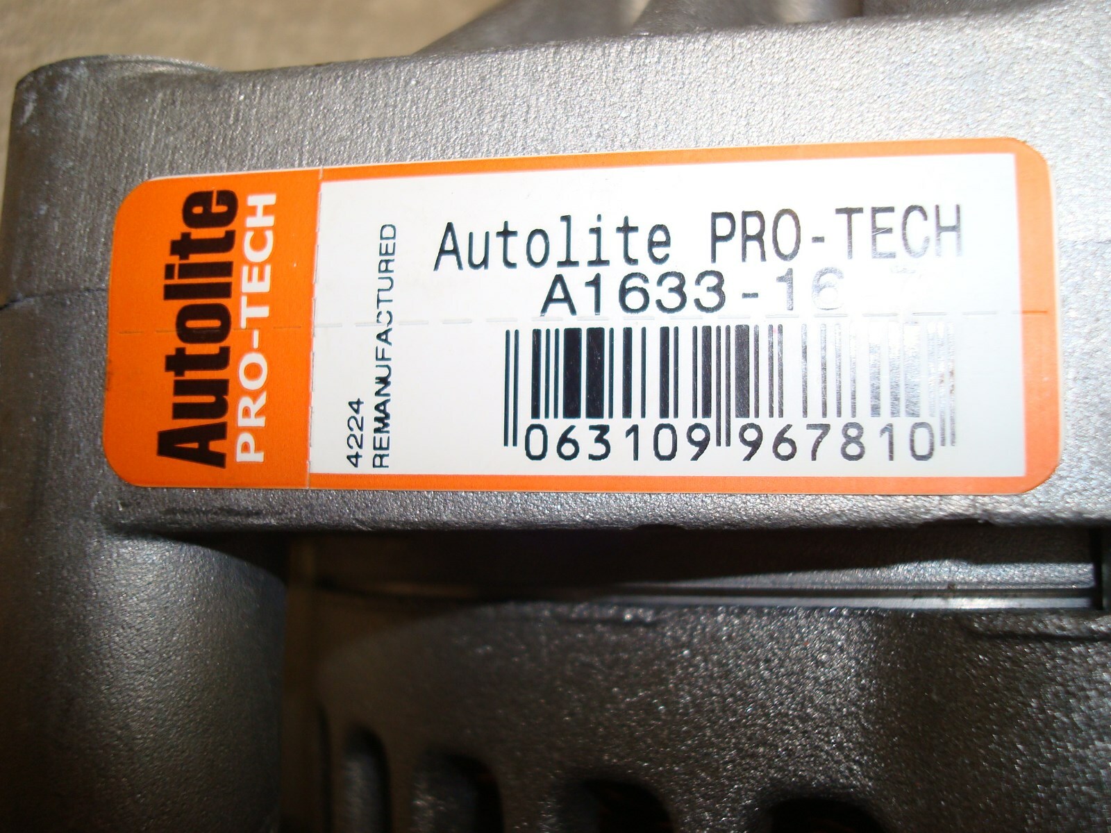 Autolite Pro Tech ALTERNATOR 1633-16-7 Remanufactured GM | eBay