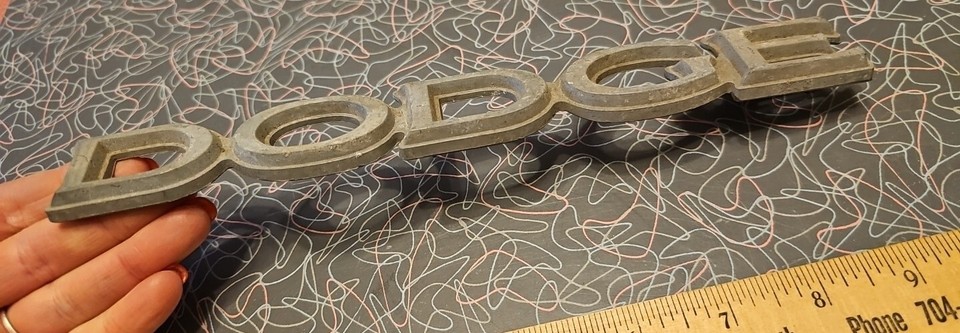 Vintage 1960's? DODGE Truck Van? D100 Emblem Badge Nameplate OEM Part ...