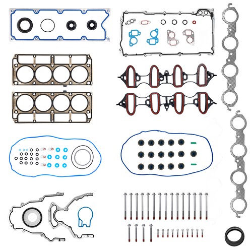 Head Full Gasket Set w/ Cylinder Bolts For Chevy Silverado GMC Sierra 5 ...