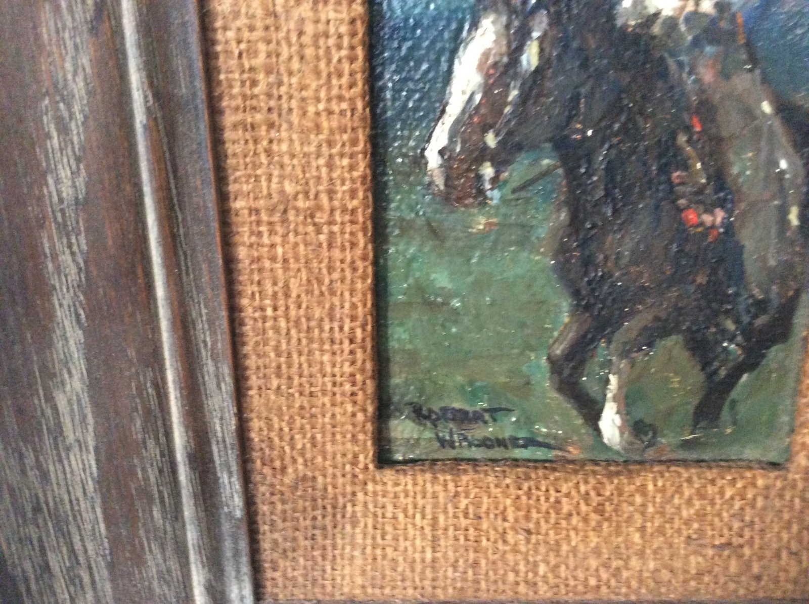 ROBERT WAGONER ORIGINAL PAINTING COWBOY RIDING HORSE LISTED ARTIST ...