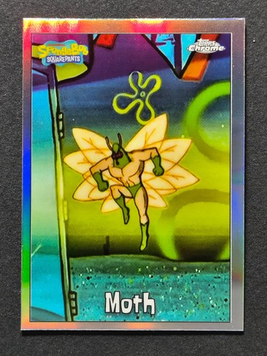 2025 Topps Chrome SpongeBob Refractor #9 Moth Supervillain | eBay