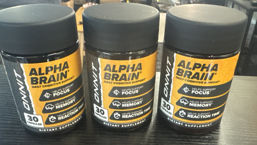 Lot of 3 ~ Onnit Alpha Brain Daily Cognitive Support Capsules -30 Count ...