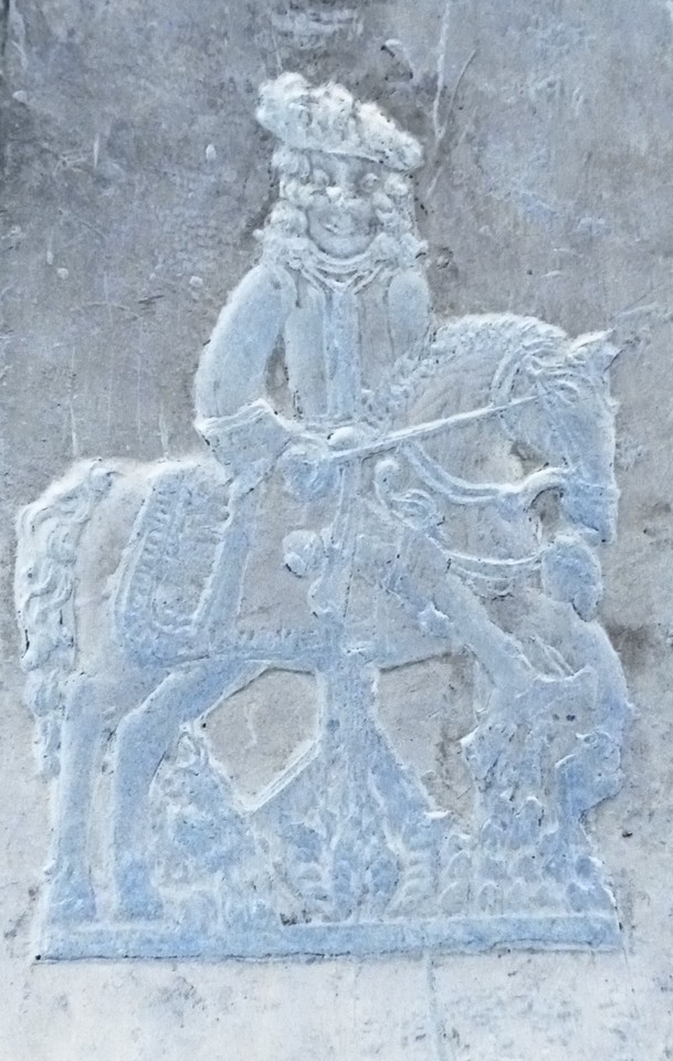 Pair of Antique Wax Cookie Marzipan Molds Praying Lady, Horse & Rider ...