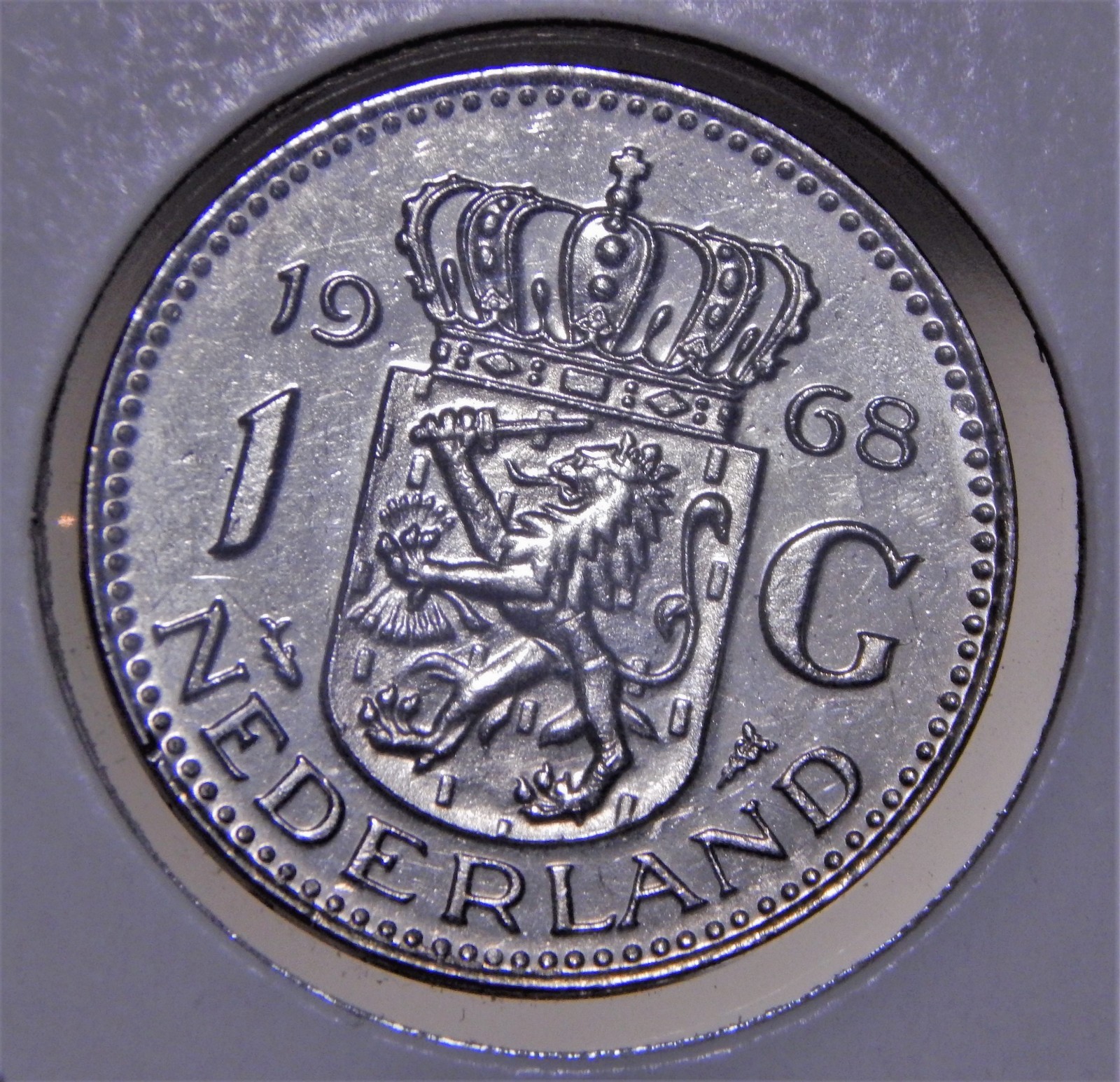 GEM BU Netherlands 1968 1 Gulden Nice Coin! | eBay