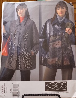 2822 Vogue SEWING Pattern UNCUT Misses lg xl Koos loose-fit below hip ...