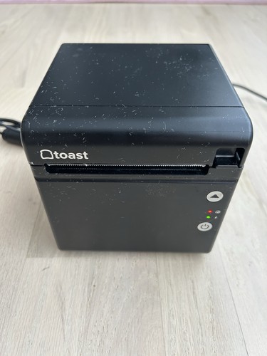 TOAST TP200 Black Thermal Receipt Printer POS Point Of Sale + Power ...