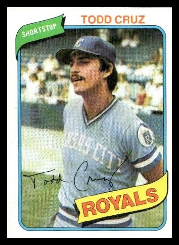 1980 Topps #492 Todd Cruz Kansas City Royals Baseball card | eBay