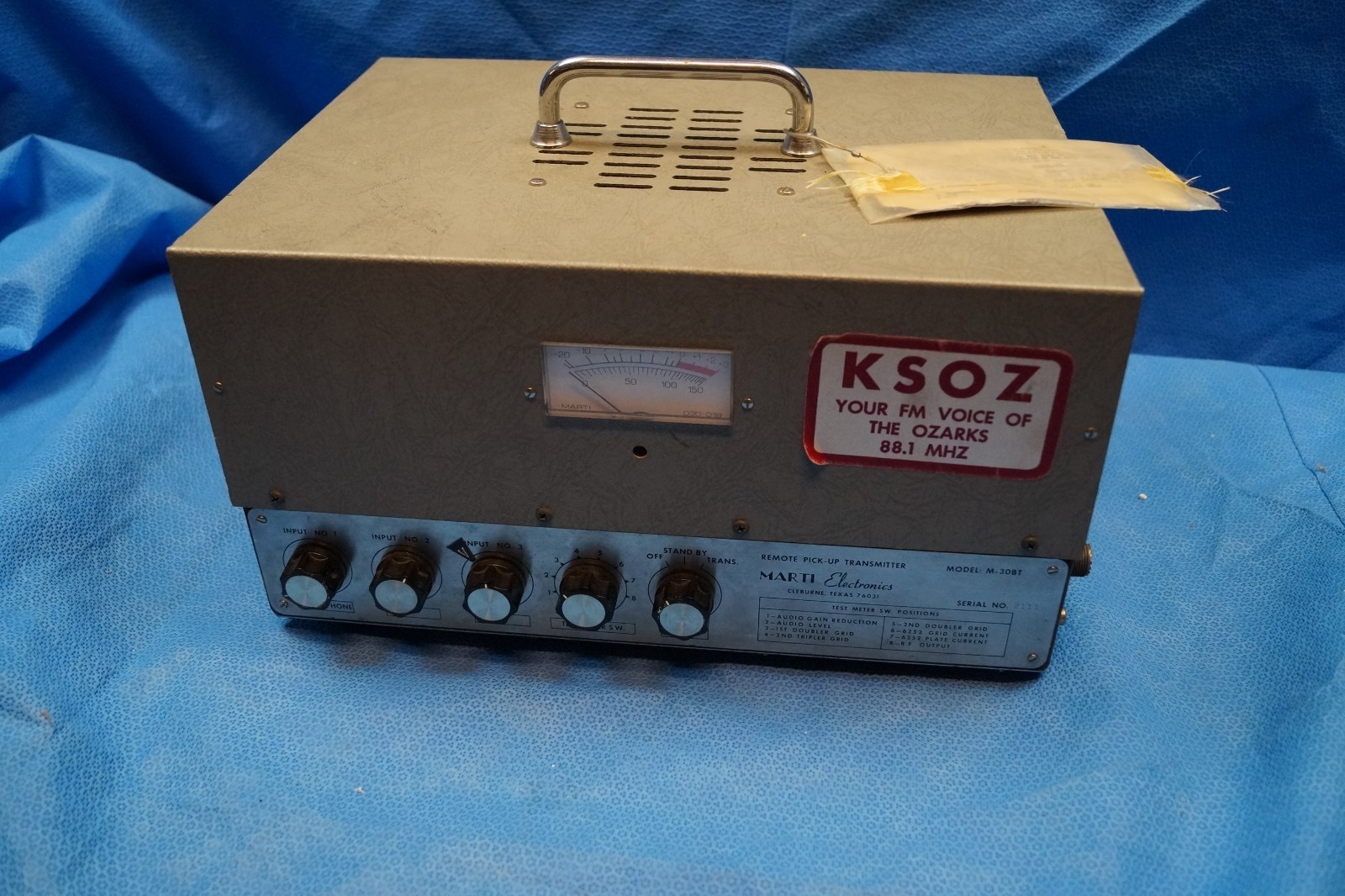 Marti Electronics Tube Remote Pick-Up Transmitter M-30BT | eBay