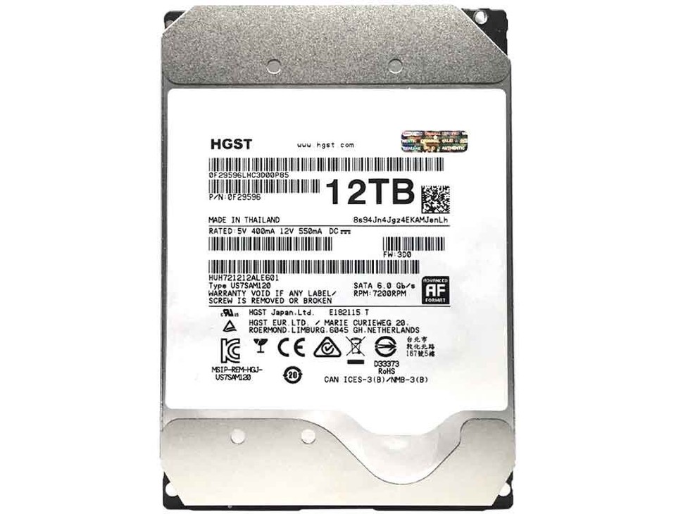 HGST Ultrastar DC HC520 12TB SATA 6Gb 256MB 3.5" Enterprise HDD ...