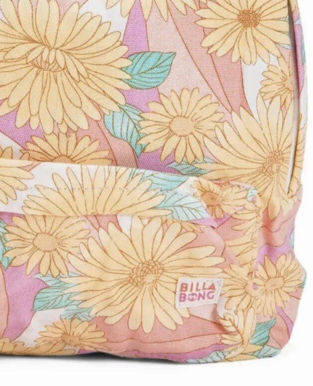 Billabong Mini Mama Canvas Backpack Floral Girls Teens Women Pinapple ...