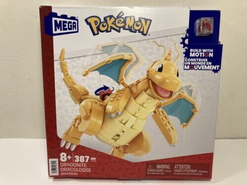 Official Mattel MEGA x Pokemon Dragonite Motion Building Blocks Set ...