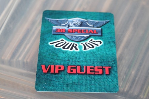 38 Special - Unused Backstage Pass - 2015 Tour VIP - FREE SHIPPING - | eBay
