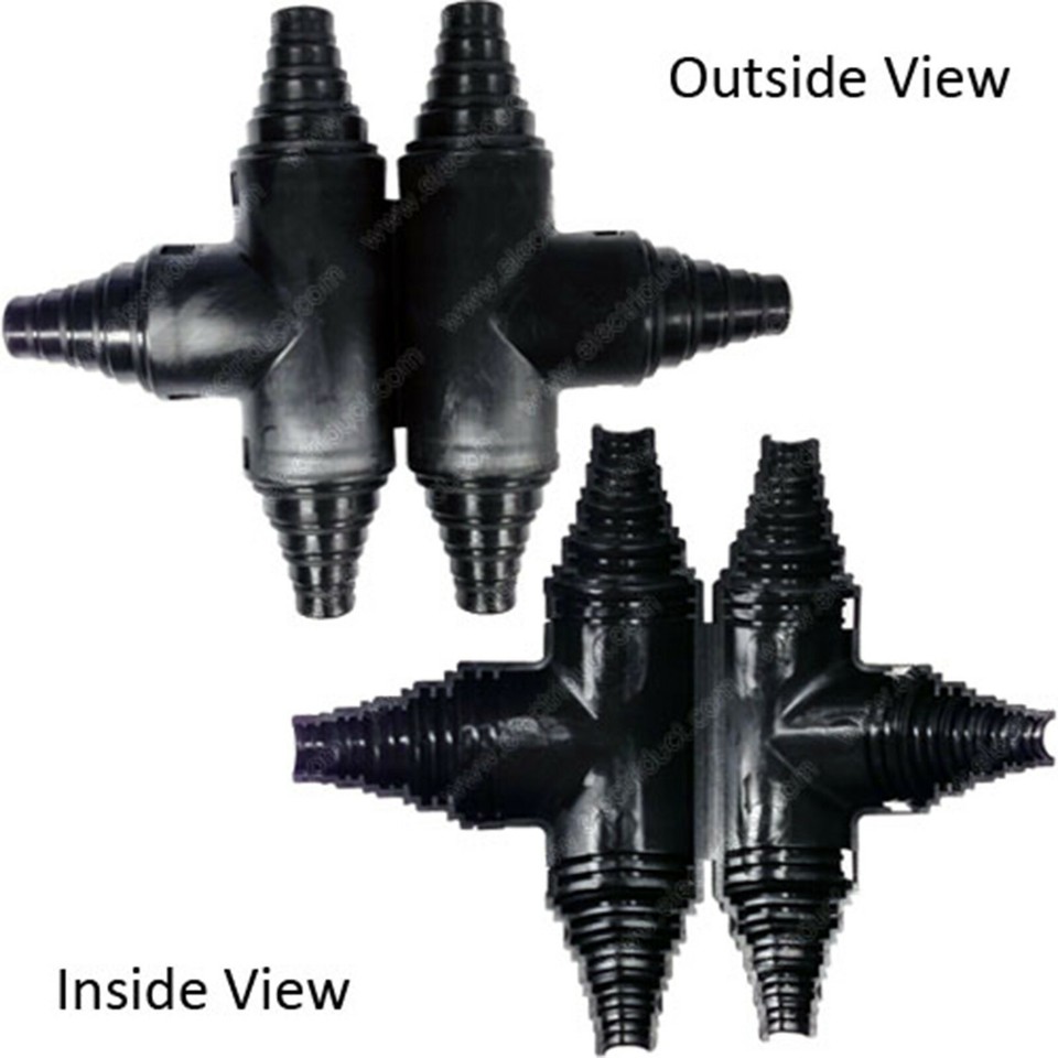 Electriduct Universal Polypropyle Wire Loom Tee T Connectors Tee ...