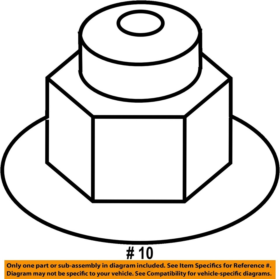 GM OEM Top Nut 11601789 | eBay